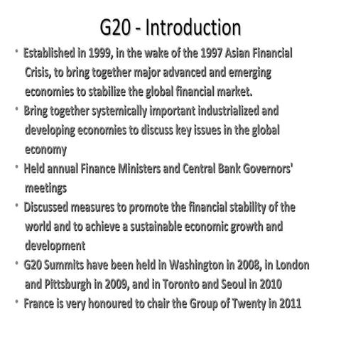 G20 summit | PPT