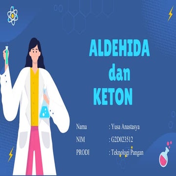 Kimia Organik (Aldehid dan keton) | PPTX
