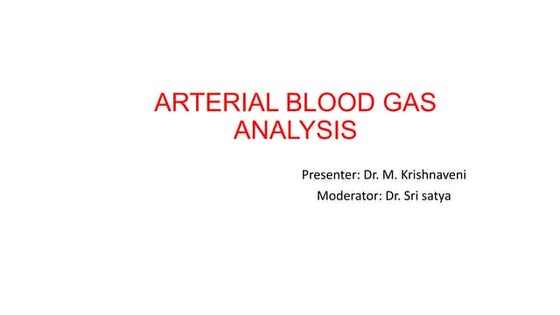 ARTERIAL BLOOD GAS [ABG] ANALYSIS PURPOSES, PROCEDURES | PDF