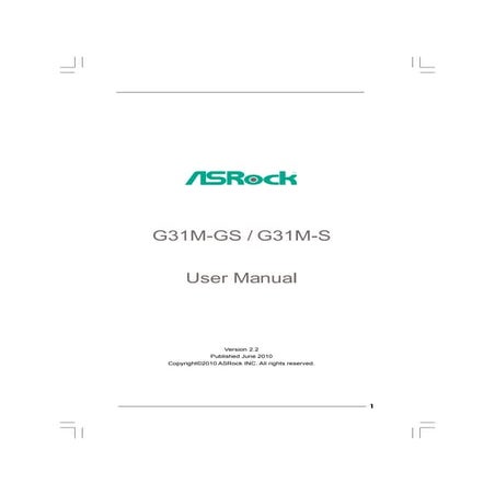 G31 m gs r2.0 | PDF