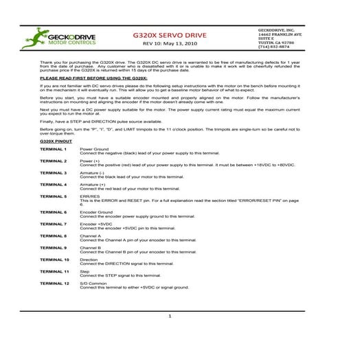 G320 x rev 10 manual formatted | PDF