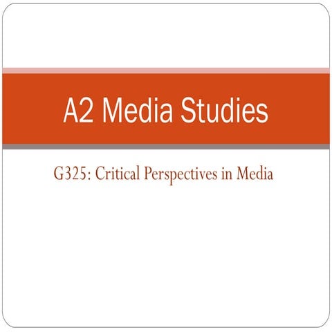 G325 section a1a intro | PPT