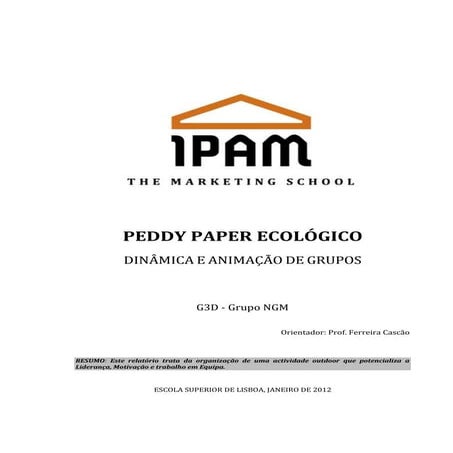Peddy Paper Ecológico | DOCX
