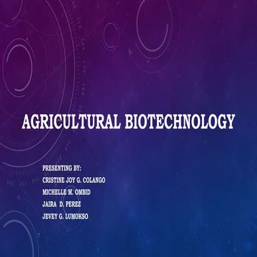 AGRICULTURAL BIOTECH.pptx