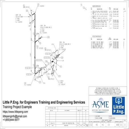 Piping design Training Project Example ISOs | PDF