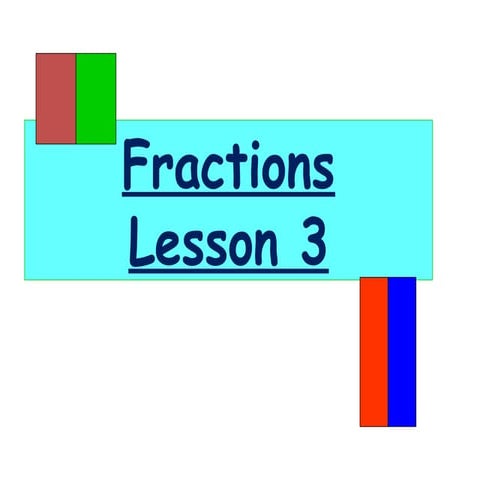 Fractions Lesson 3 | PPT