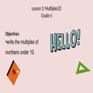 G4 ppt 4.pptx multiples power point for grade 4 | PPT