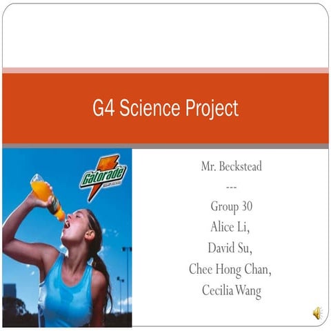 G4 Science Project | PPT | Free Download