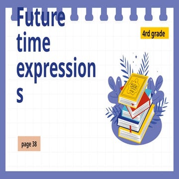 g4 unit 7 future time expressions tfor making future tense | PPTX