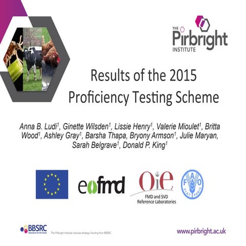 OS16 - 6.G5.a Results of the 2015 Proficiency Testing Scheme - A. Ludi ...