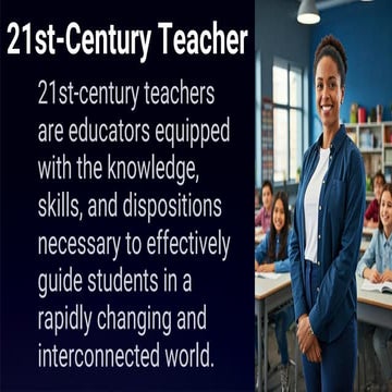 21st Century Teachers: Ways of thinking, Ways of working, | PDF
