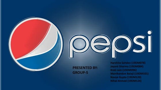 Pepsi | PPTX | Food & Drink