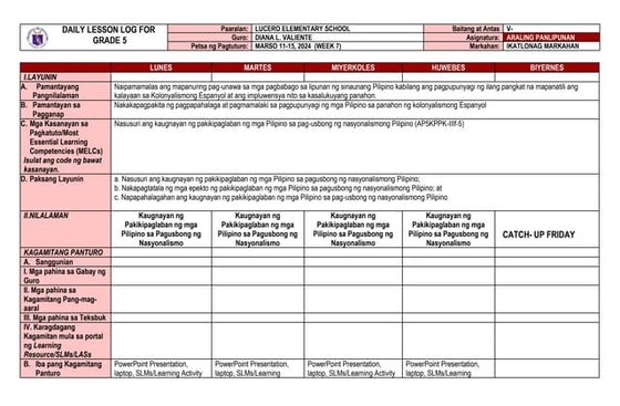 Matatag Filipino 7 Quarter 2 Lesson Plan | PDF