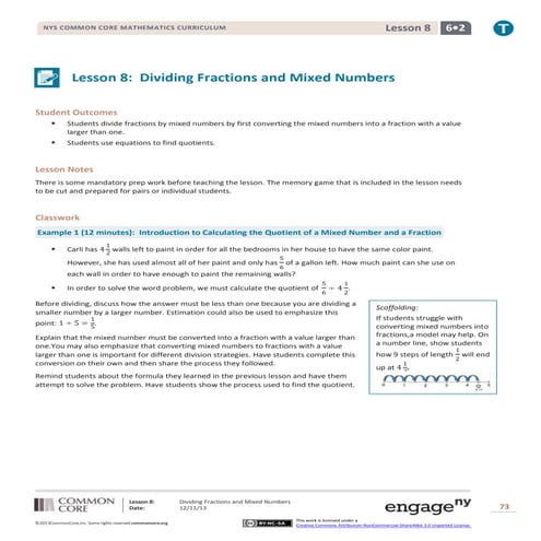 G6 m2-a-lesson 8-t | DOCX | Homework and Study | Education