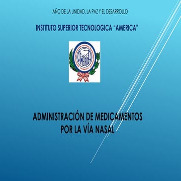 Via de administración Nasal - Presentación | PDF