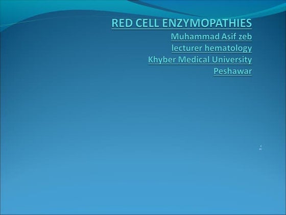 G6PD case and discussion on biochemical pathways.pptx | Blood Disorders ...