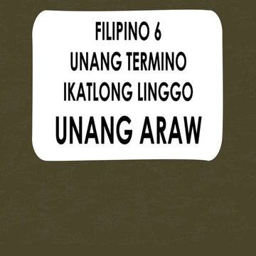Filipino 6 Educational Module: Reality, Fantasy, and Narrative Texts | PPTX