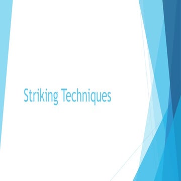 Striking techniques | PPT