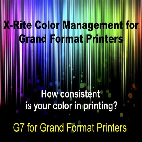 Webinar -- G7 for Grand Format Printers | PDF | Computer Peripherals ...