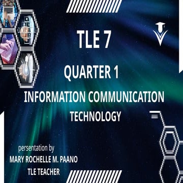 GRADE 7 ICT_Q1_L1 Sectors of ICT.pptx TECHNOLOGY AND LIVELIHOOD ...