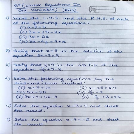 CBSE - Grade 7 - Mathematics - Linear Equations in One Variable ...
