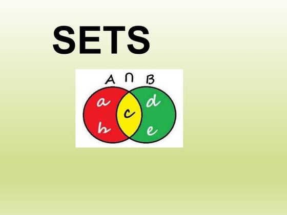 Language-of-Sets/ Mathematics in the Modern World | PPT