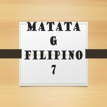 Grade 7 filipino komiks Matatag curriculum | PPTX