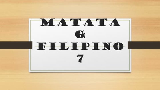 KATUTUBONG PANITIKAN Filipino 7 Quarter 1.pptx