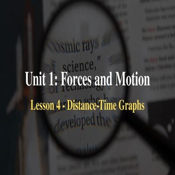 Distance-Time Graph- Grade 7 Physics.pptx