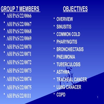 Clinical Pathology on the Respiratory System | PPT