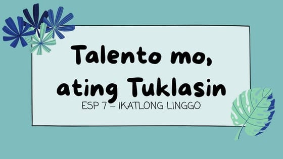 Uri ng talino | PPTX