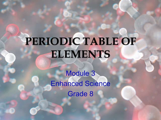 Periodic table ppt | PPT