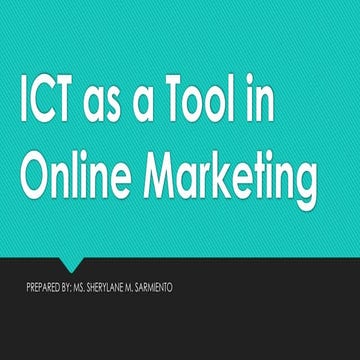 TLE-8 Q1 WEEK 1- ICT as a Tool in Online Marketing.pptx