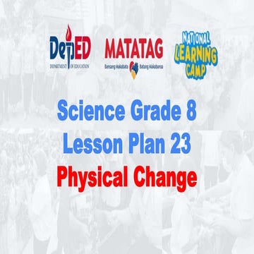 G8 Lesson 23 Physical Change Pptx