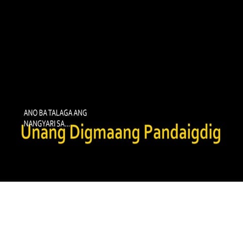 Unang Digmaang Pandaigdig at Mga dahilan | PPTX