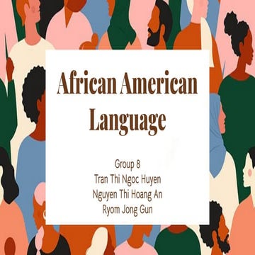 African American Vernacular English | PDF