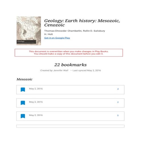 Notes from "geology: earth history: mesozoic, cenozoic" | PDF