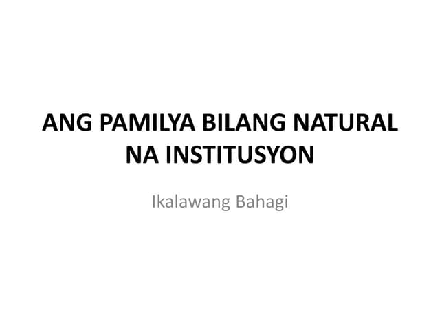 ESP-8-LESSON-1 ang Impluwensya ng pamilya | PPTX