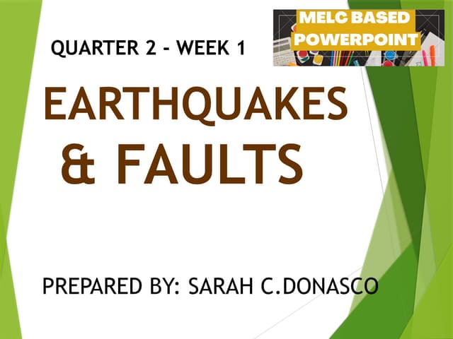 EARTHQUAKES.powerpoint lesson grade six. | PPTX