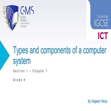 IGCSE ICT - Types and Components of Computer Systems - Hardware and ...