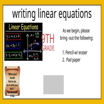 9thGradeHigh-Writing Linear Equations.pptx