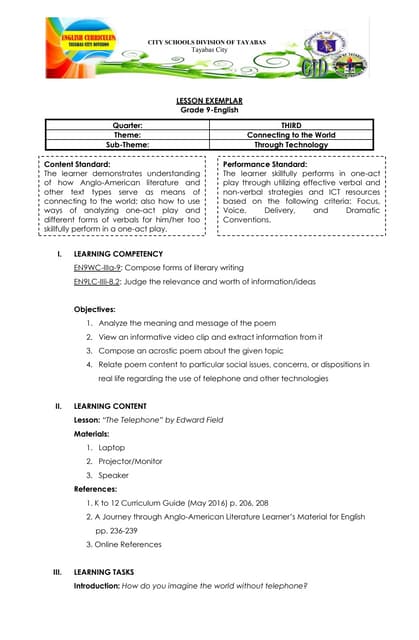 LITERATURE (GRADE 9) | PPTX