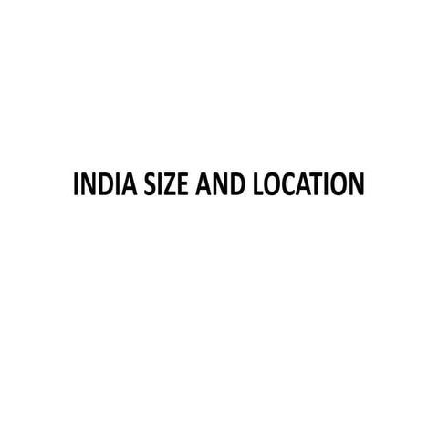 India, size and Location. pdf Cl IX CBSE | PDF