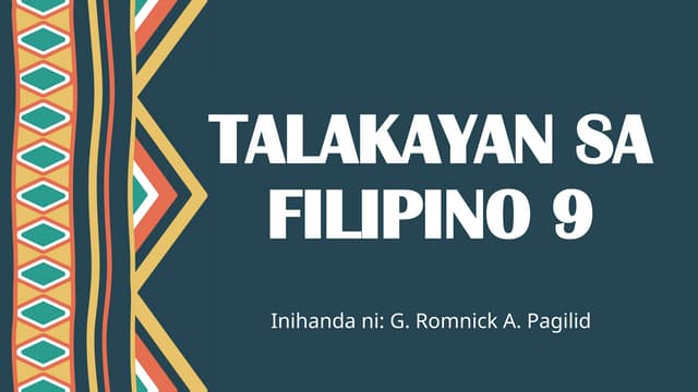 PAGPAPASIDHI NG DAMDAMIN - GRADE 9 3RD QUARTER | PPTX