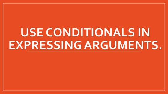 Using conditional-in-expressing-arguments | PPTX