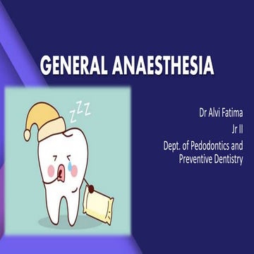 General anesthesia | PPTX