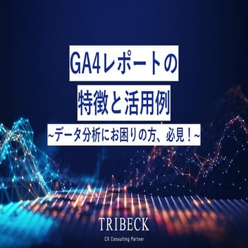 GA4レポートの特徴と活用例を紹介 – データ分析にお困りの方、必見！– | PDF