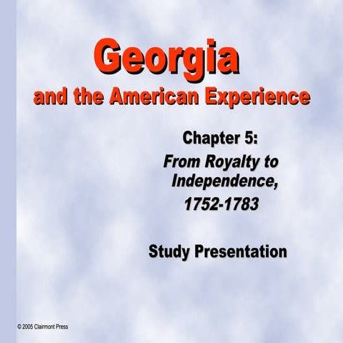 Ga History Chap 5 | PPS