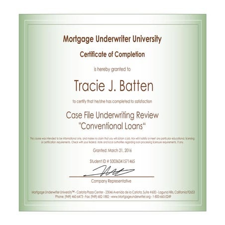 TRID Certification | PDF