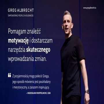 Greg Albrecht - prezentacja indywidualna 2018 | PDF | Career Planning ...